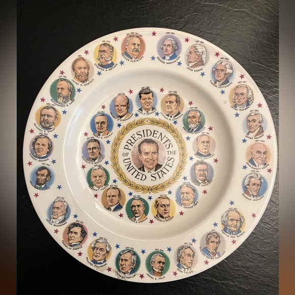 Other | Vintage Presidents Of The United States 9 Collector Plate ...